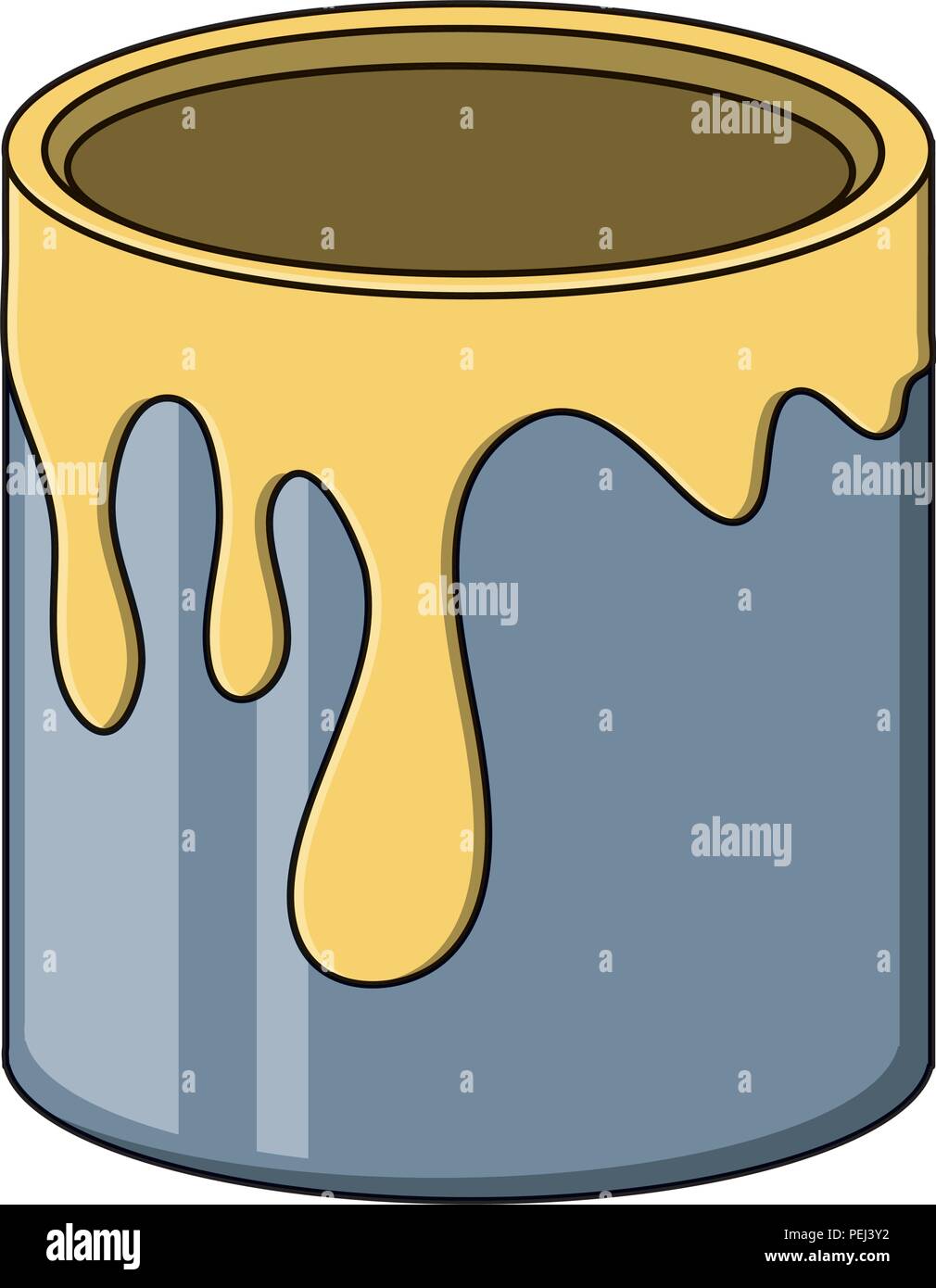 paint can icon over white background, vector illustration Stock Vector ...