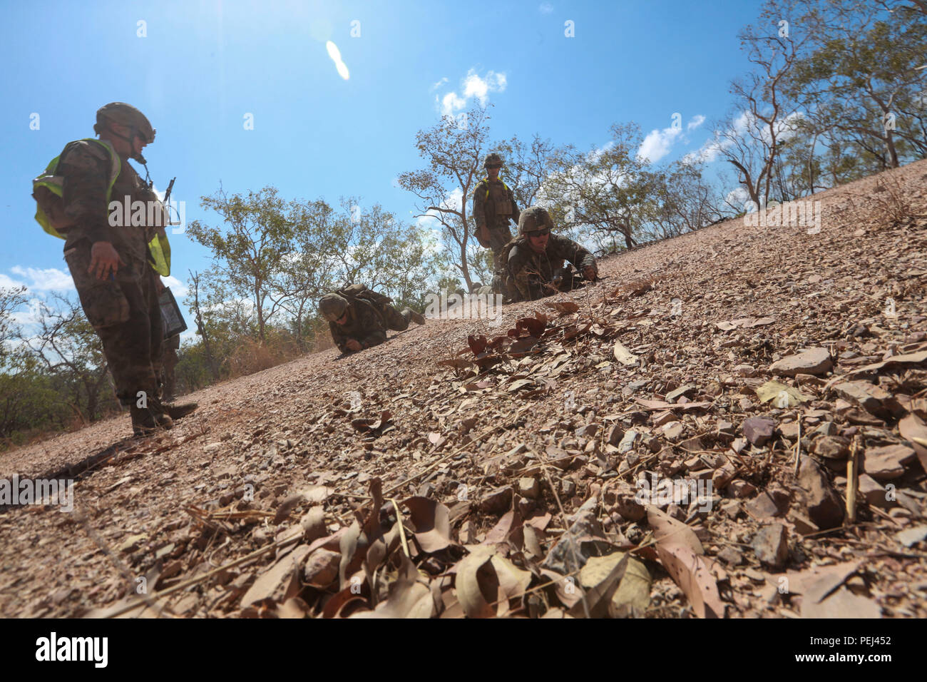 U.S. Marines with Charlie Company, 1st Battalion, 4th Marine Regiment ...