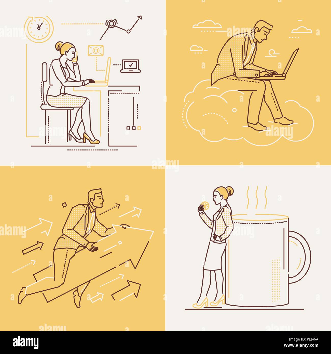 Solution life design Stock Vector Images - Alamy