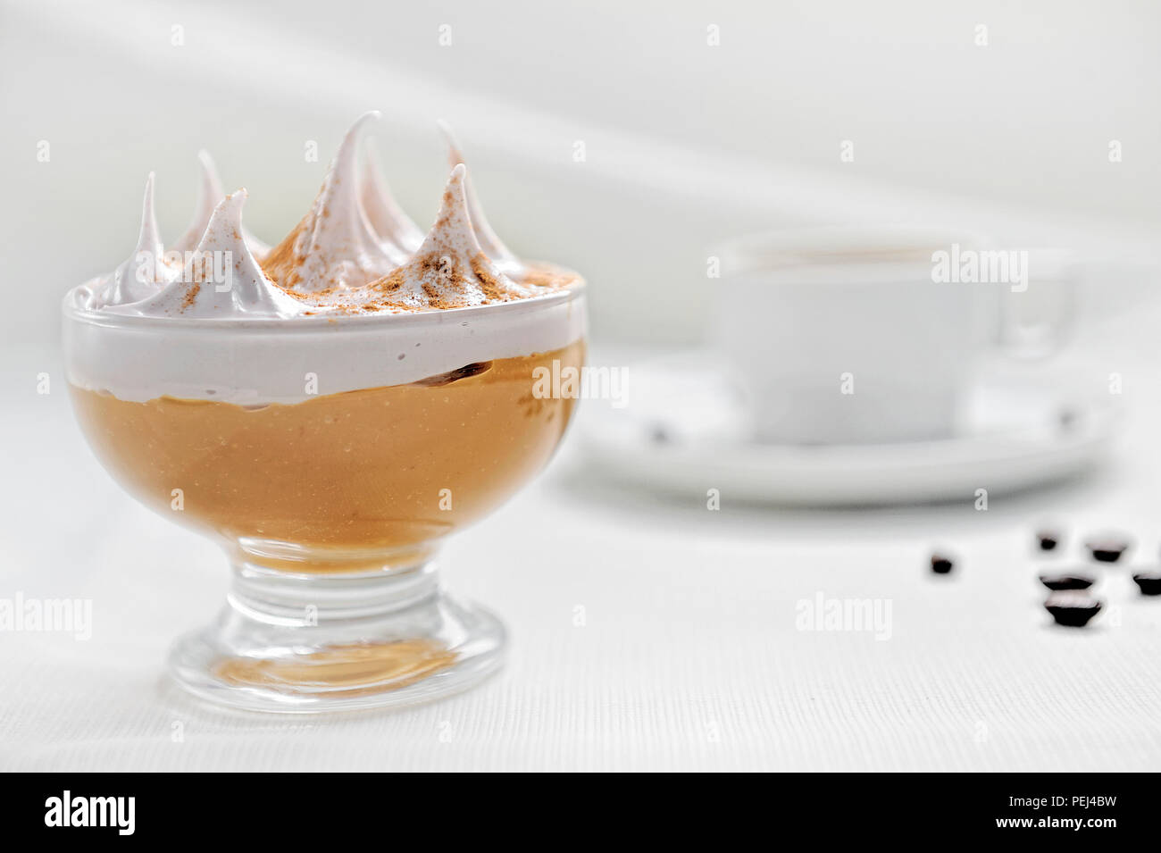 traditional Peruvian dessert called suspiro a la limeña Stock Photo - Alamy