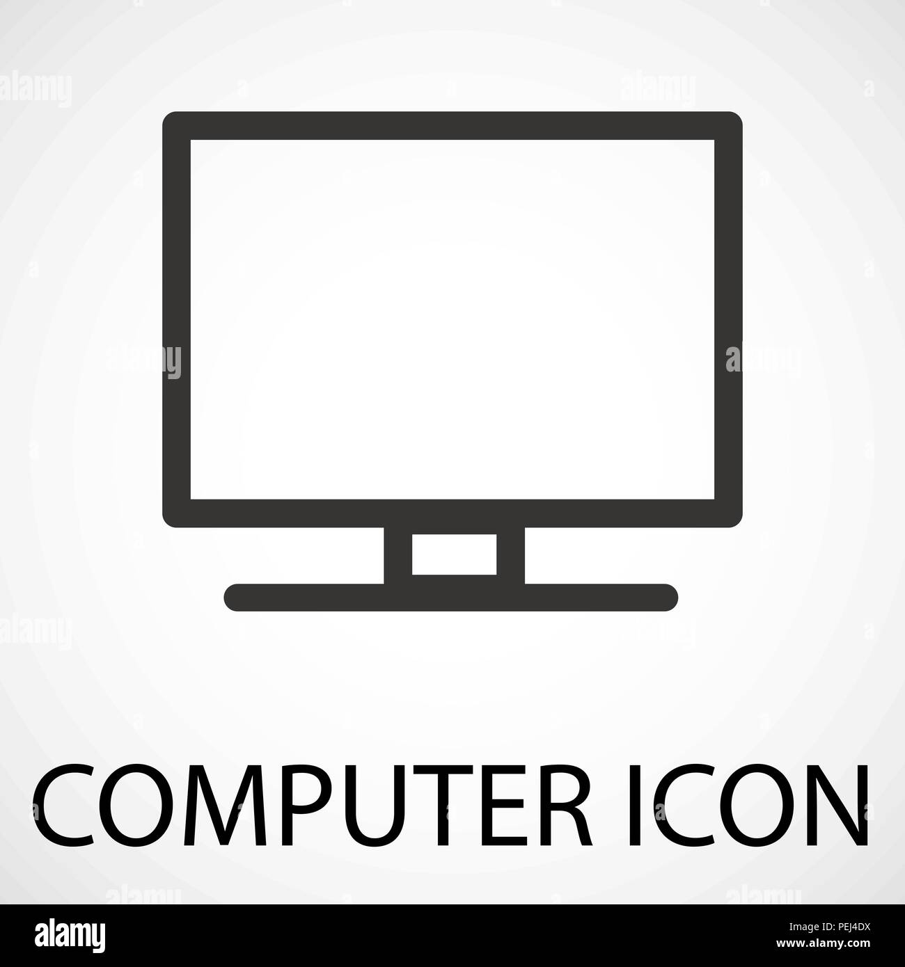 Simple computer icon Stock Vector Image & Art - Alamy