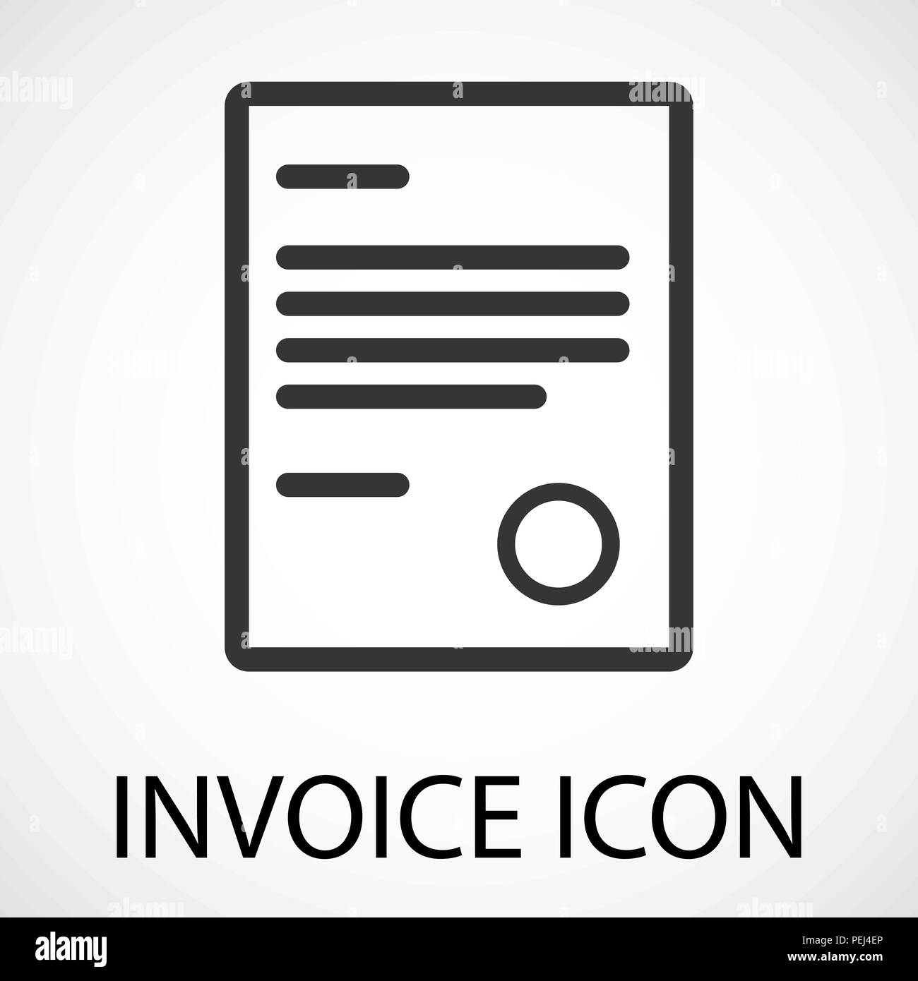 Simple invoice icon Stock Vector Image & Art - Alamy