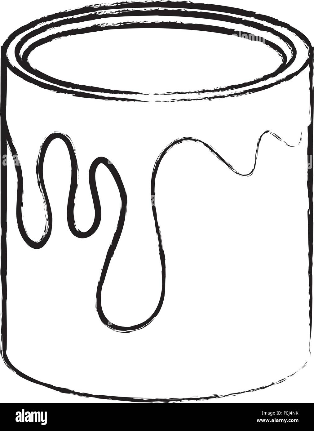 paint can icon over white background, vector illustration Stock Vector ...