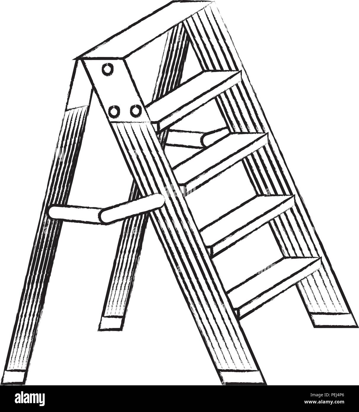 ladder icon over white background, vector illustration Stock Vector ...