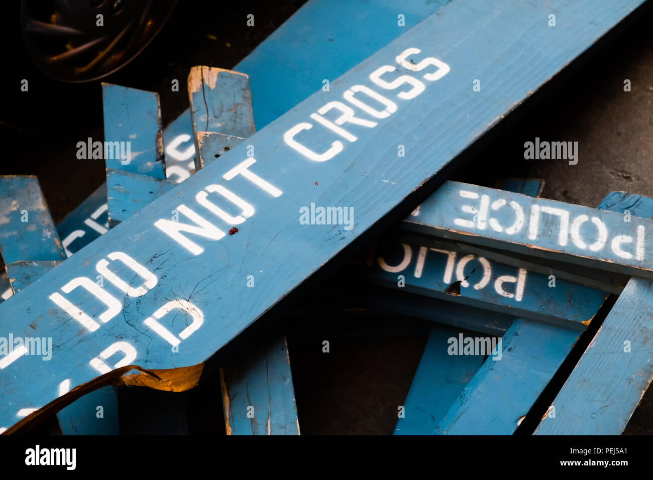 Broken barrier hi-res stock photography and images - Alamy