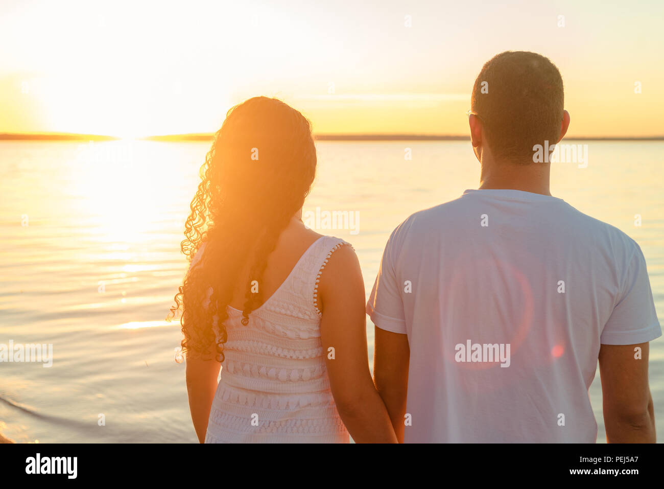 Passionate and happy couple after accepting marriage, Various poses and ...