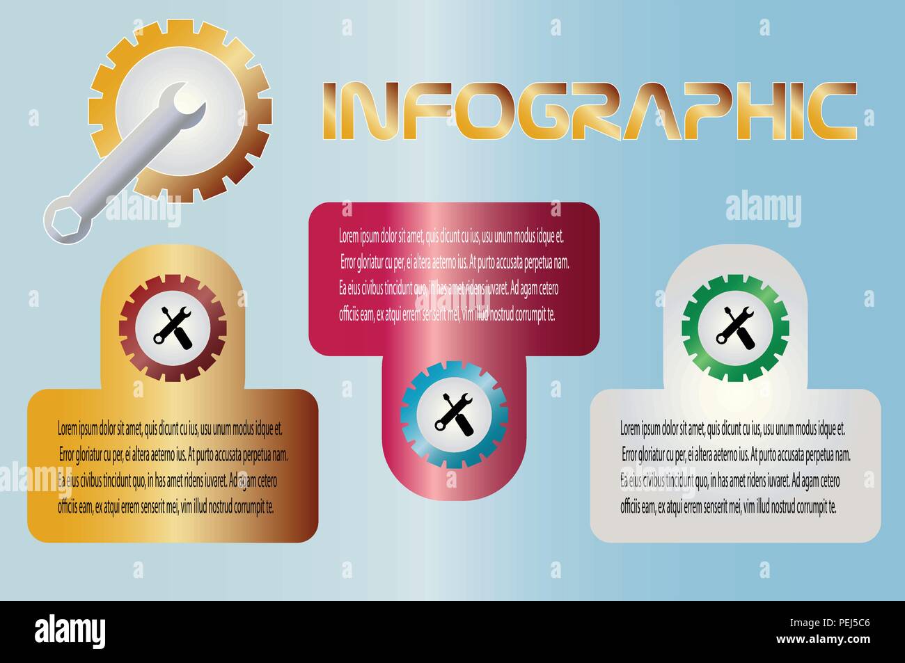 Vector and Illustration Mechanical Engineering Infographic design for ...