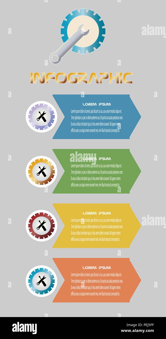 Vector and Illustration Mechanical Engineering Infographic design for ...