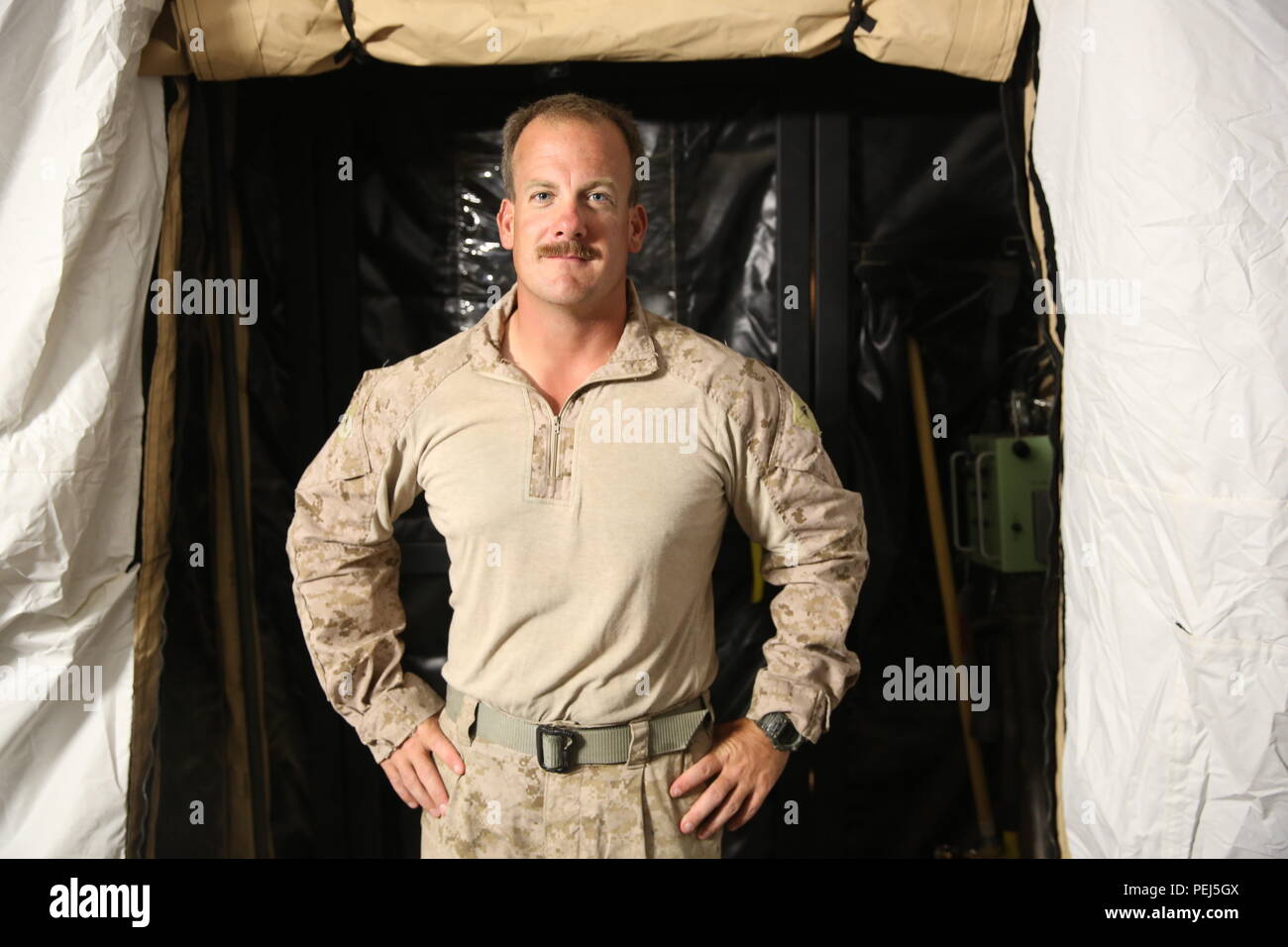 Lance Cpl. Christopher Treadwell, from Tucson, Arizona, a refrigeration ...
