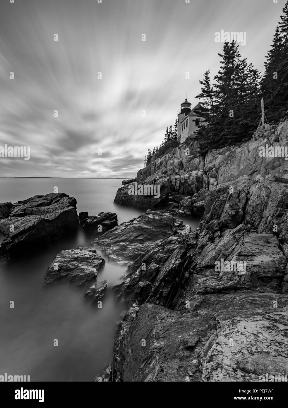 Acadia national park, maine Black and White Stock Photos & Images - Alamy