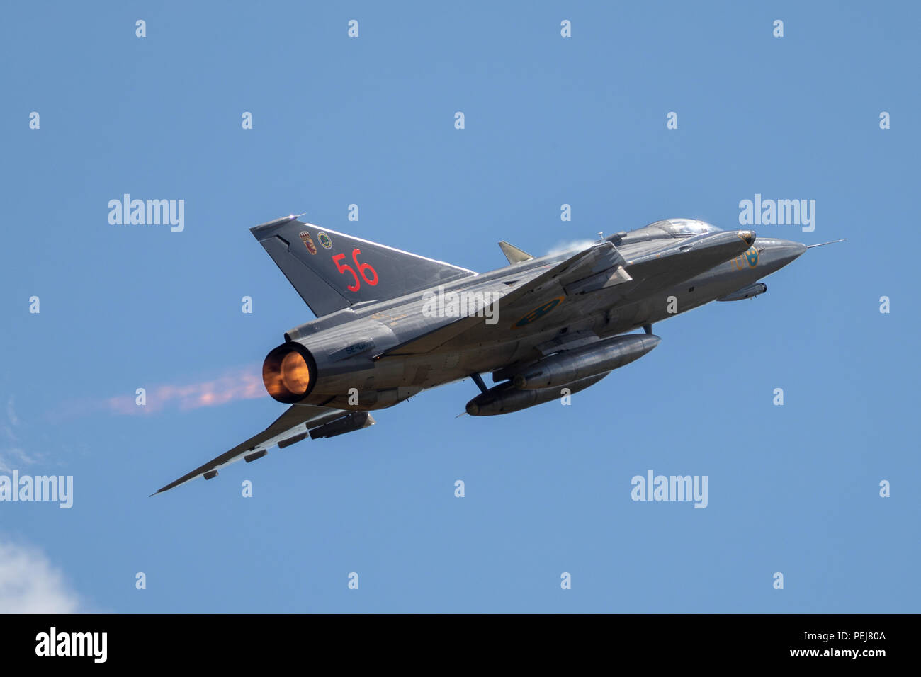 Saab J35J Draken Stock Photo - Alamy