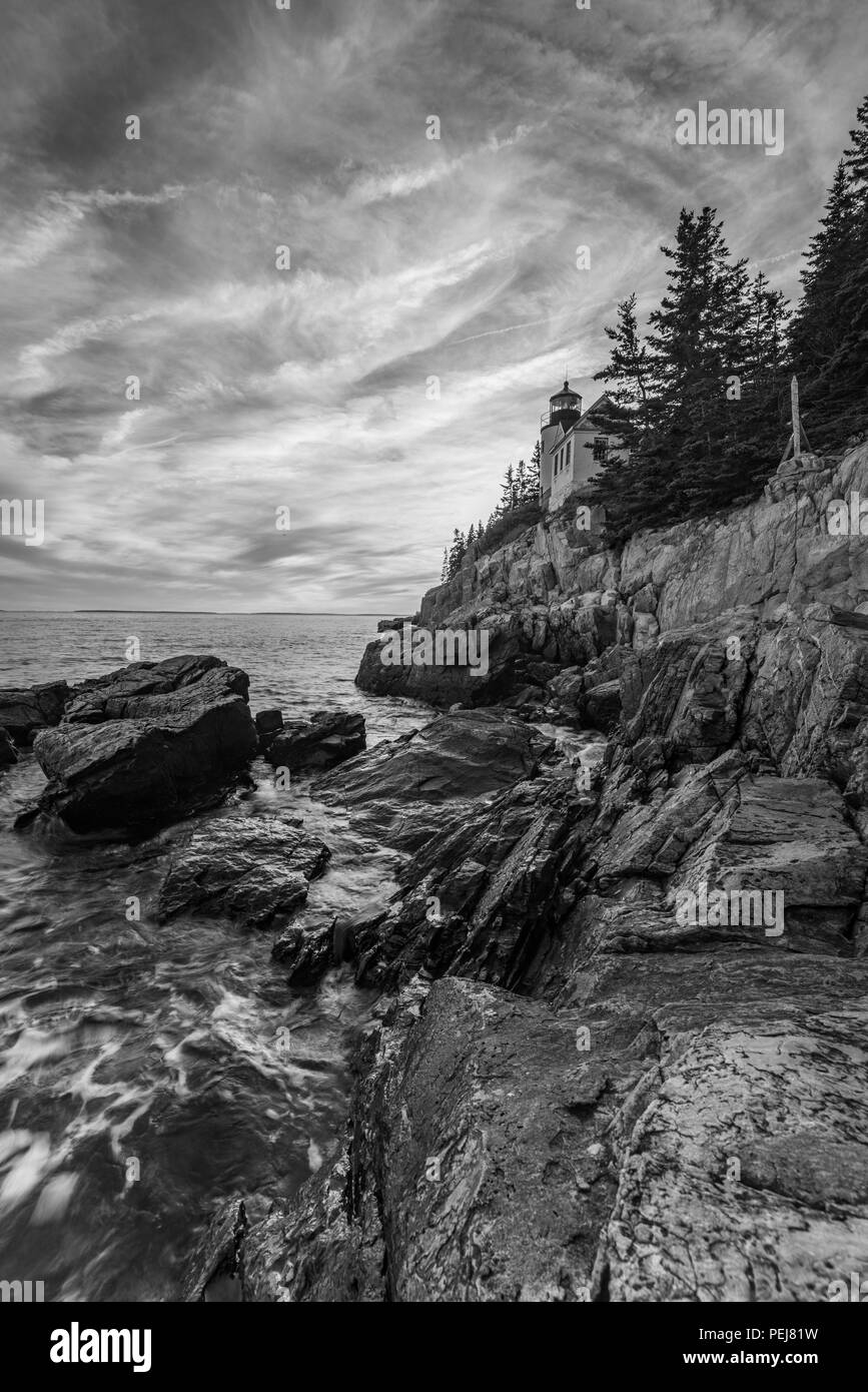 Acadia national park, maine Black and White Stock Photos & Images - Alamy