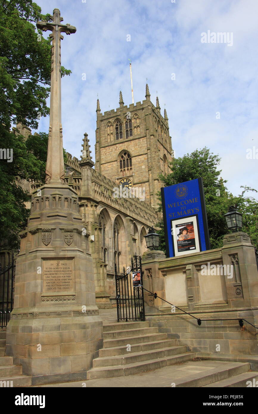 St marys church nottingham hi-res stock photography and images - Alamy
