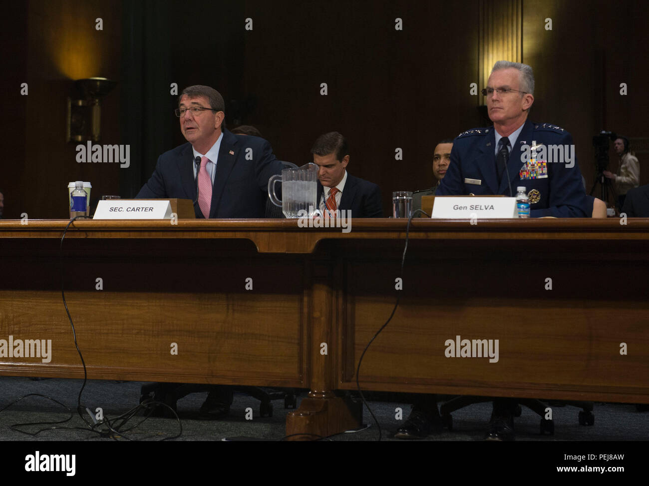 Secretary of Defense Ash Carter testifies before the U.S. Senate Armed ...