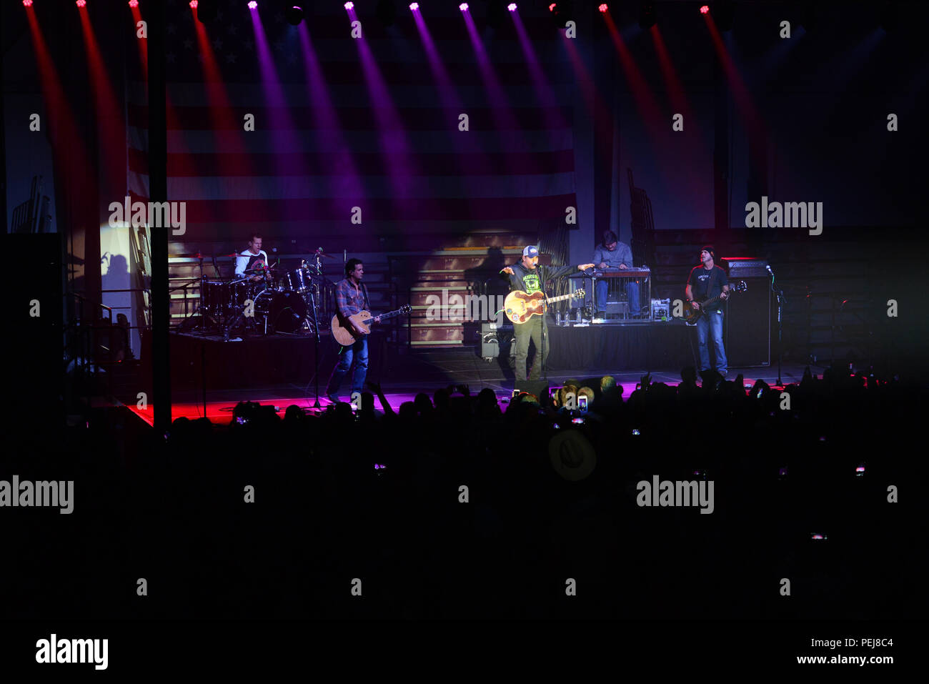 Rodney Atkins performs at the Buckner Fitness Center on Joint Base ...