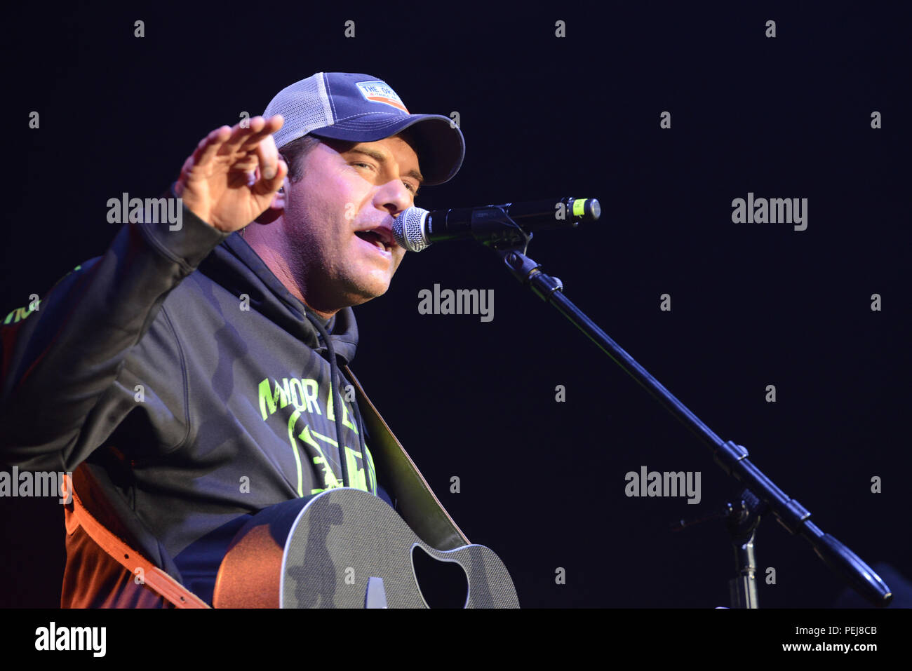 Rodney Atkins performs at the Buckner Fitness Center on Joint Base ...