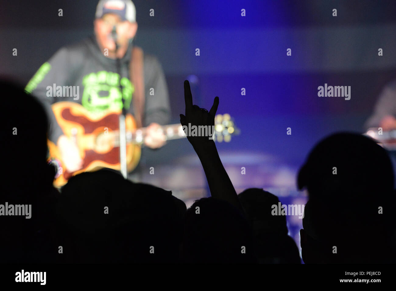 Rodney Atkins performs at the Buckner Fitness Center on Joint Base ...