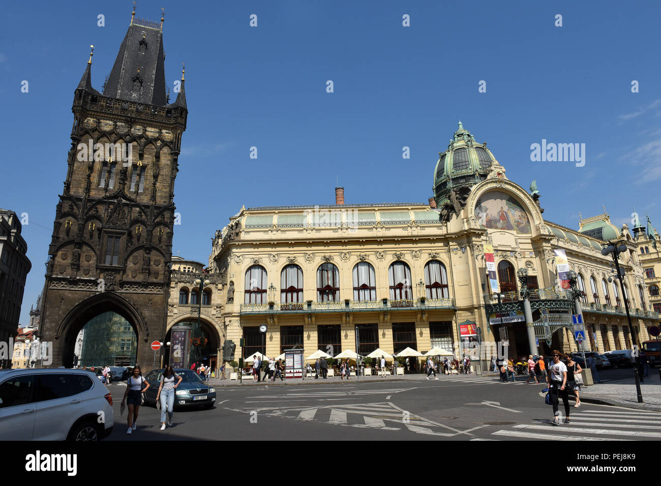 The Prague Municipal House Czech Republic Stock Photo - Alamy