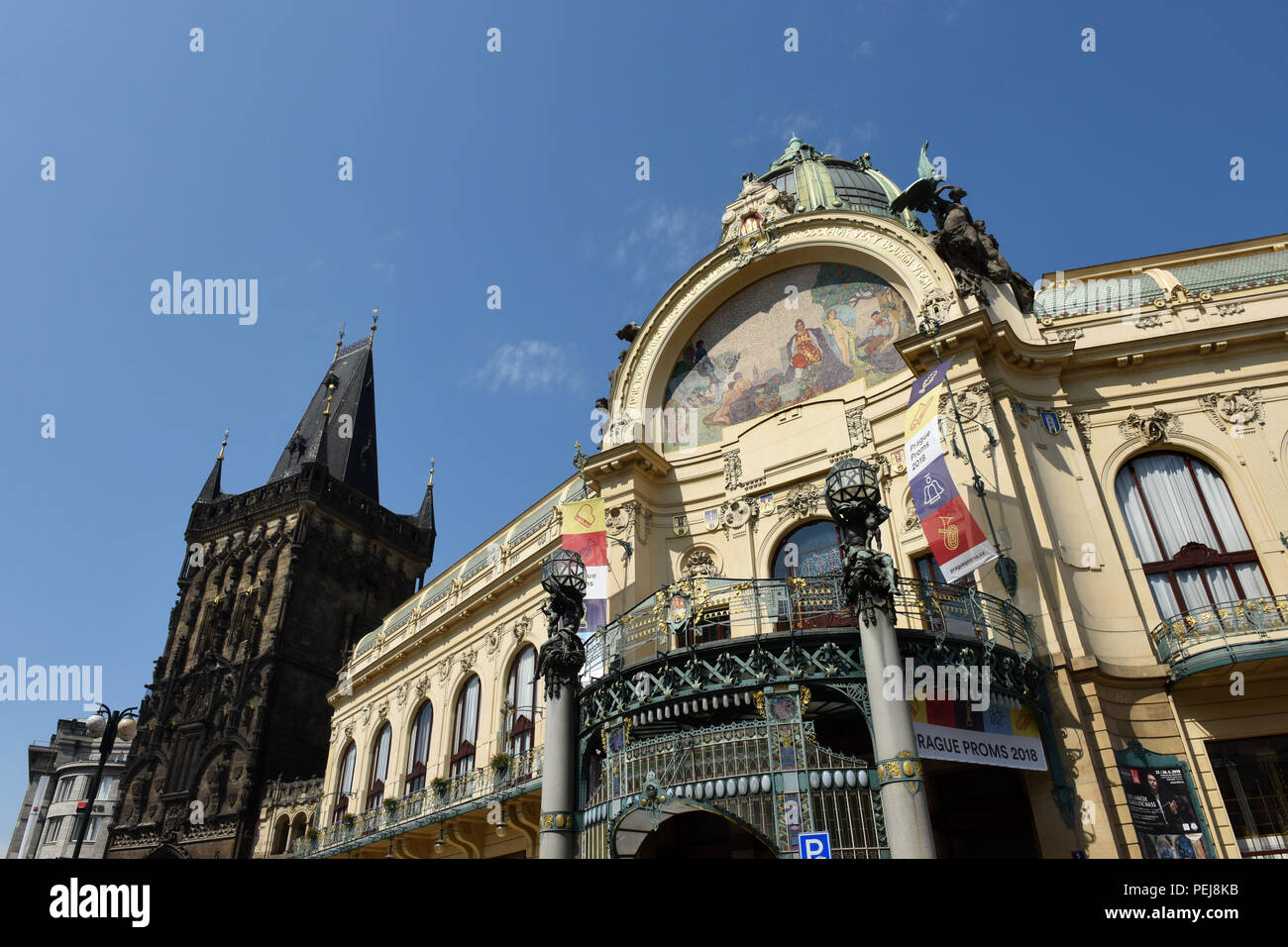 The Prague Municipal House Czech Republic Stock Photo - Alamy