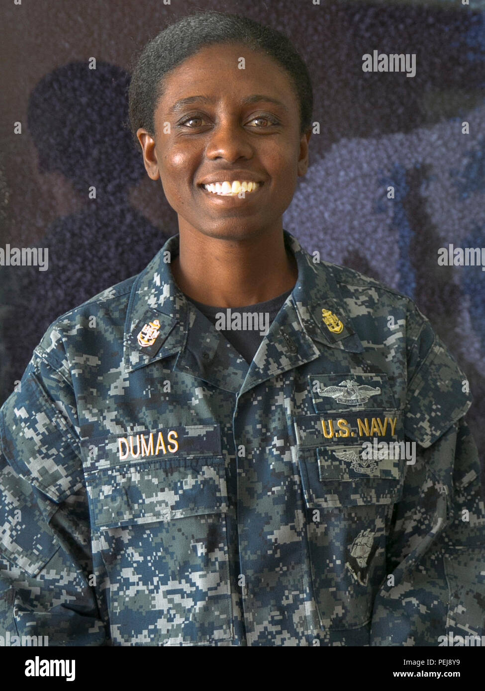 Chief Petty Officer Danell Dumas was born on the Caribbean Island of ...