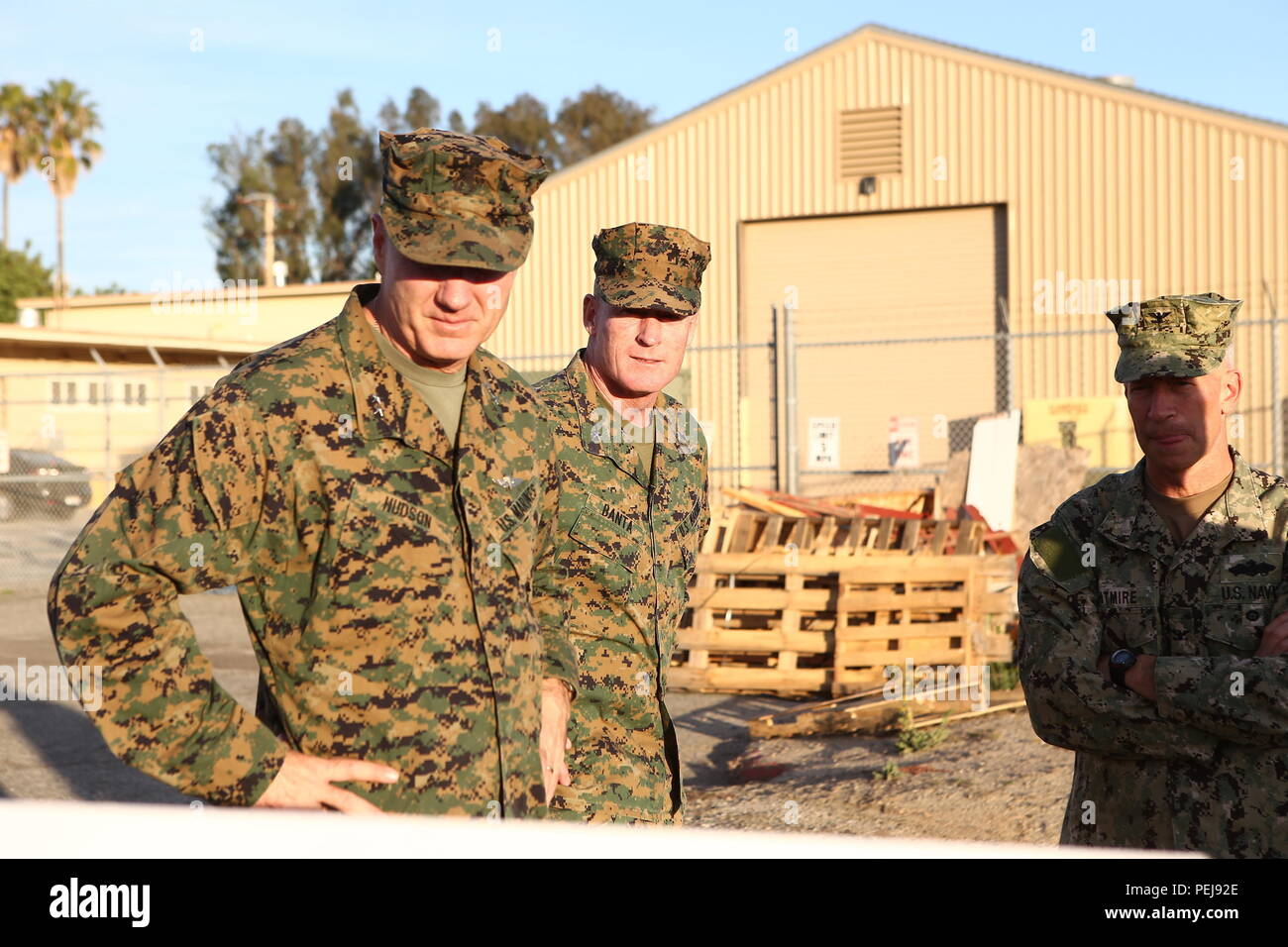U.S. Marine Corps Maj. Gen. Charles Hudson, commanding general, Marine ...