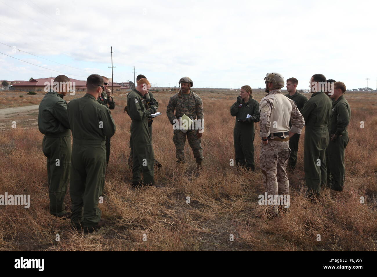 U.S. Marine Corps Lt. Col. Edward W. Powers, commanding officer, Marine ...