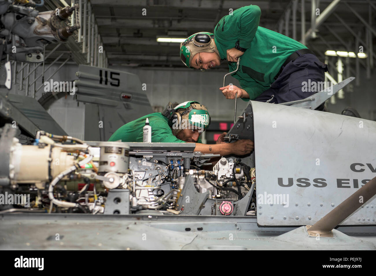 151209-N-BH414-022 ATLANTIC OCEAN (Dec. 9, 2015) – Aviation Structural ...