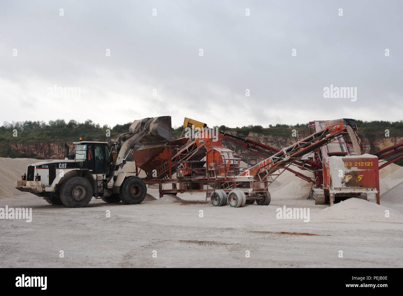 Cement truck hopper hi-res stock photography and images - Alamy