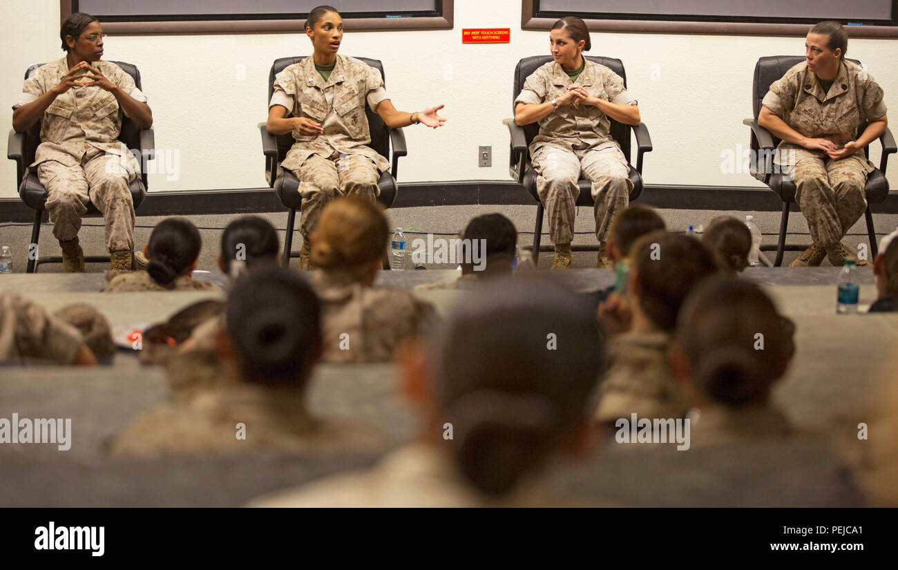 MSgt. Cherelle Peters-Williams, 1stLt. Kristin Bell, Maj. Tegan Owen ...