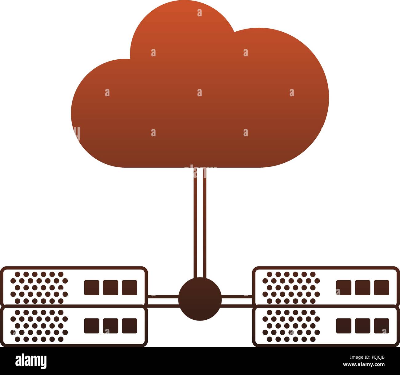 Storages and cloud computing red lines Stock Vector Image & Art - Alamy