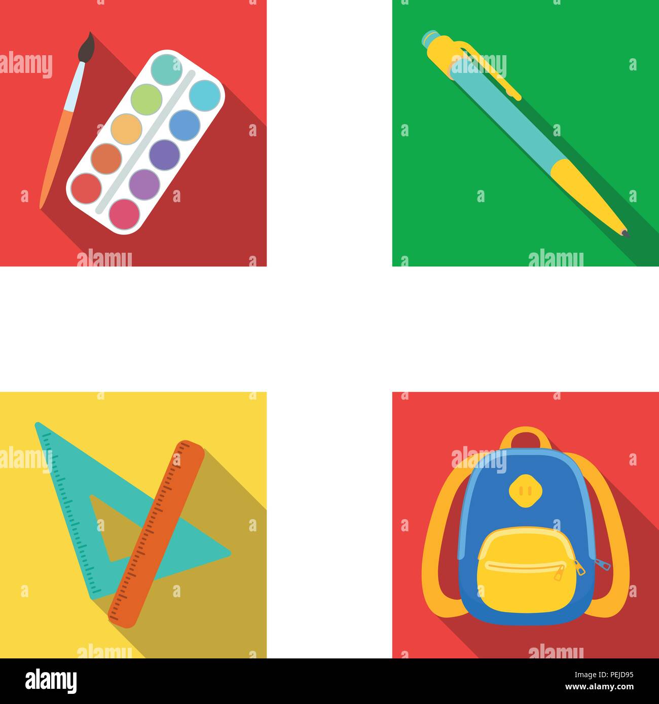 academy,briefcase,brush,collection,college,education,flat,icon ...