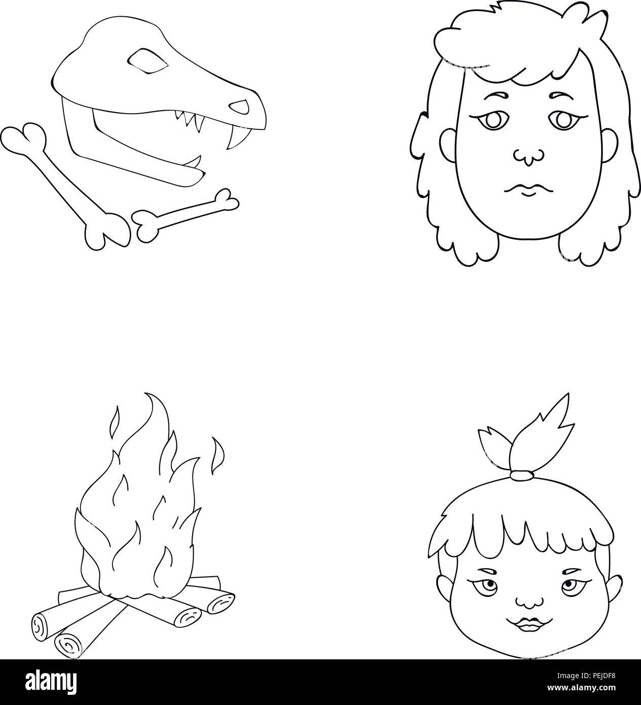 age,ancient,bone,bonfire,child,collection,face,flame,hair,icon ...