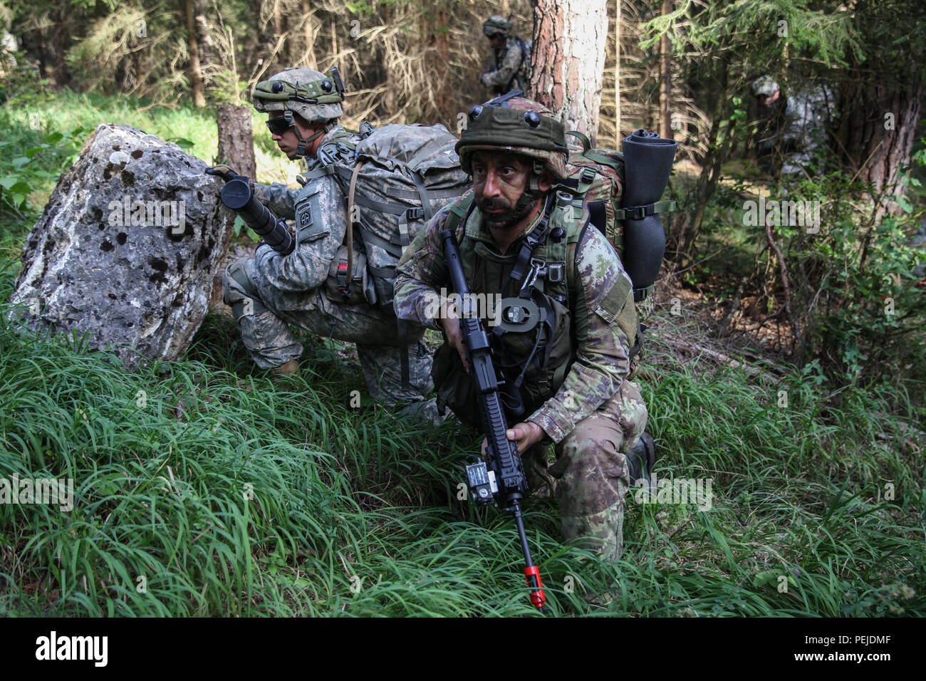A U.S. Soldier of Alpha Company, 2nd Battalion, 501st Infantry Regiment ...