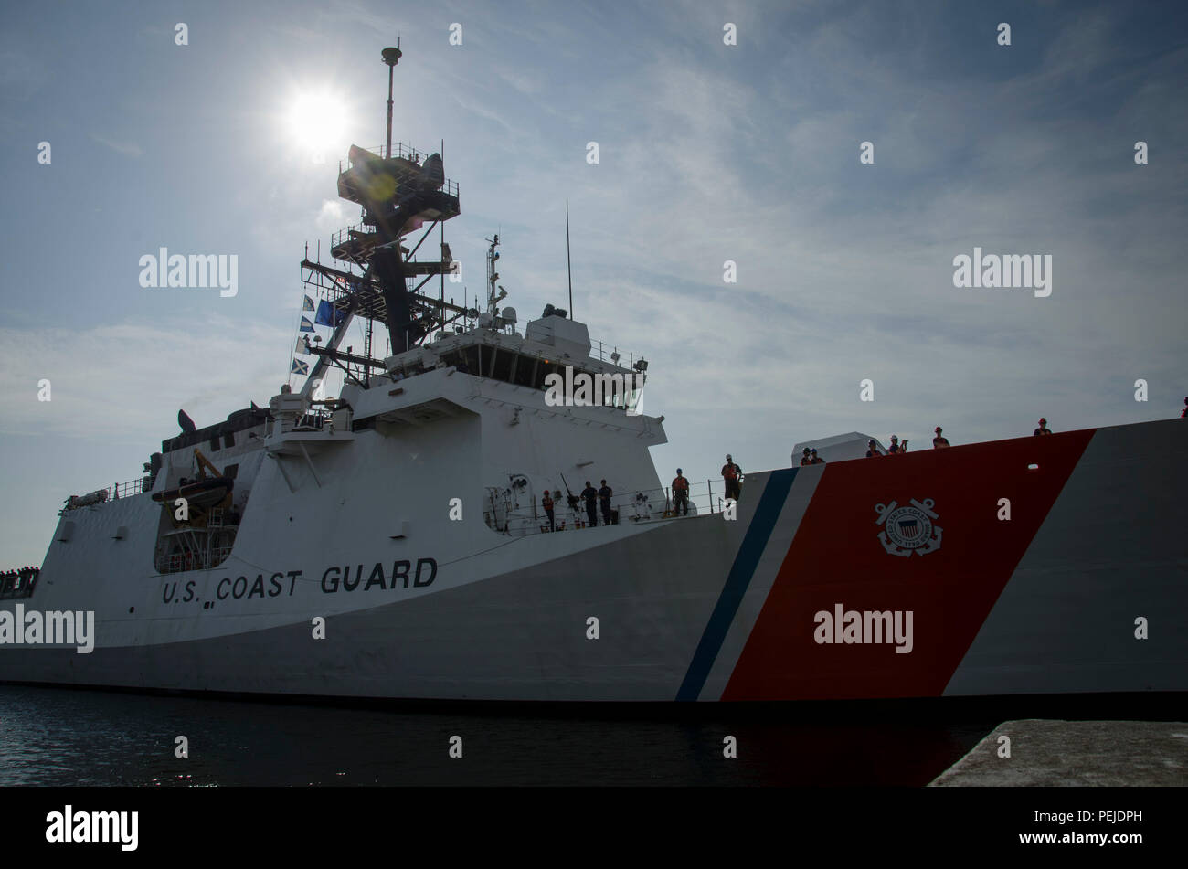 The United States Coast Guard Cutter James, the second National ...