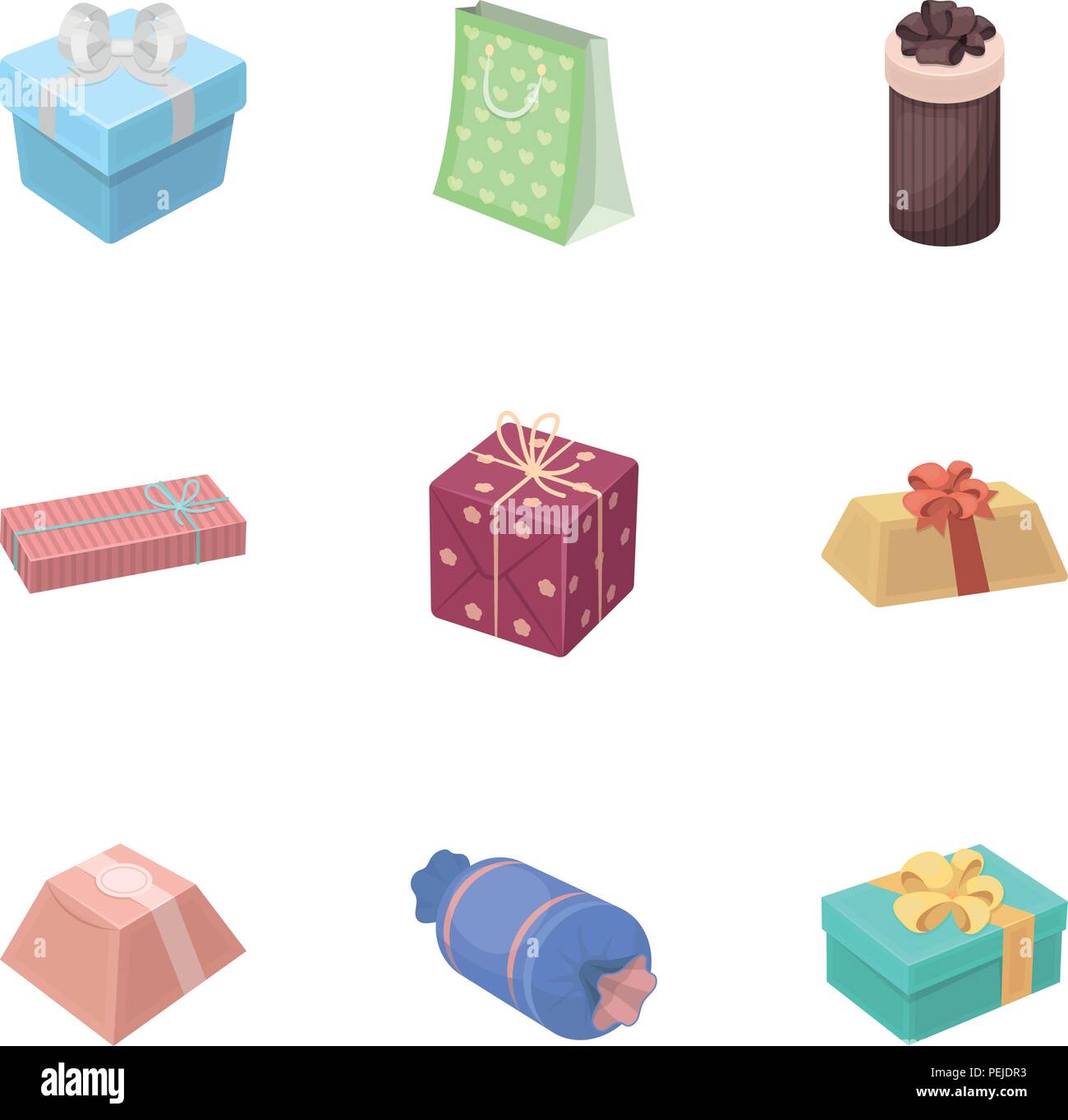 A set of pictures gifts. Gifts for different holidays, surprises. Gift ...