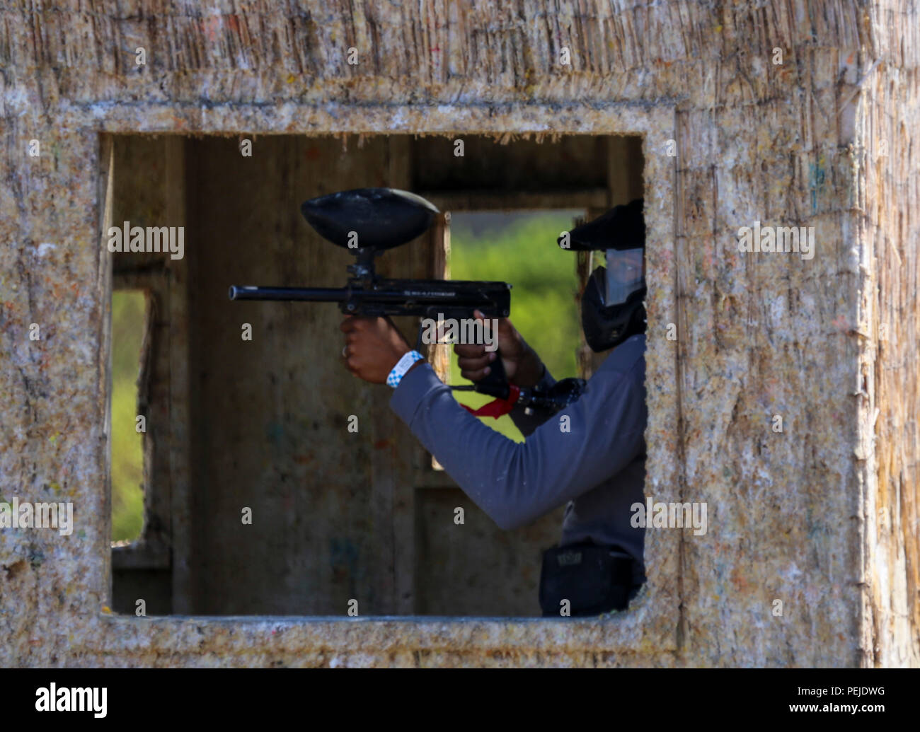 A Marine with 1st Transport Support Battalion, 1st Marine Logistics ...