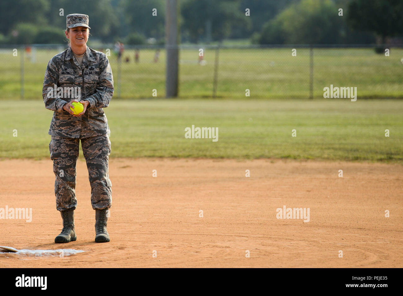 U.S. Air Force Col. Caroline Miller, 633rd Air Base Wing commander ...