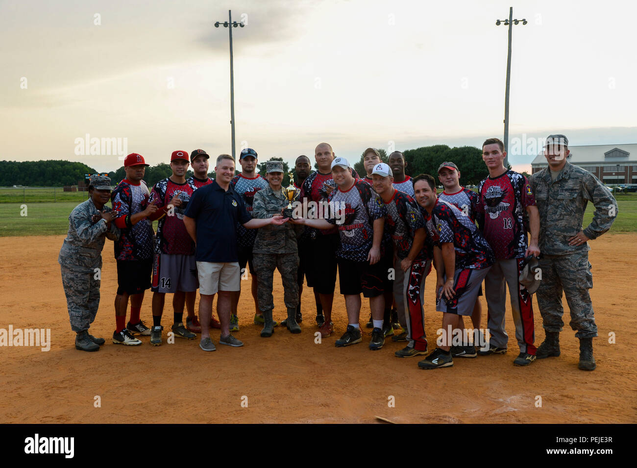 The 2015 Intramural Softball Champions, the 45th Intelligence Squadron ...