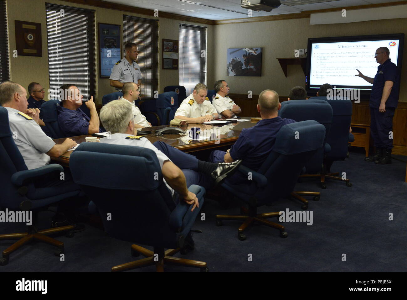 Leadership from the Uruguay Navy are visiting units in the 8th Coast ...