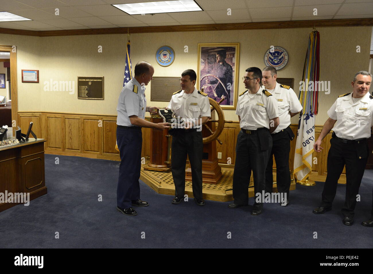 Rear Adm. David R. Callahan, commander, Coast Guard District 8 ...