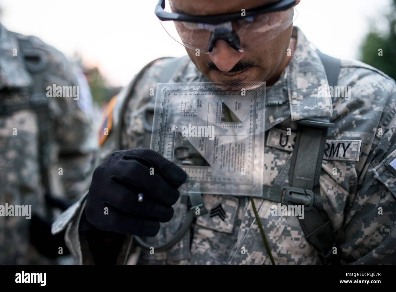 Sgt. Christian R. Sanchez, U.S. Army Reserve combat engineer with the ...
