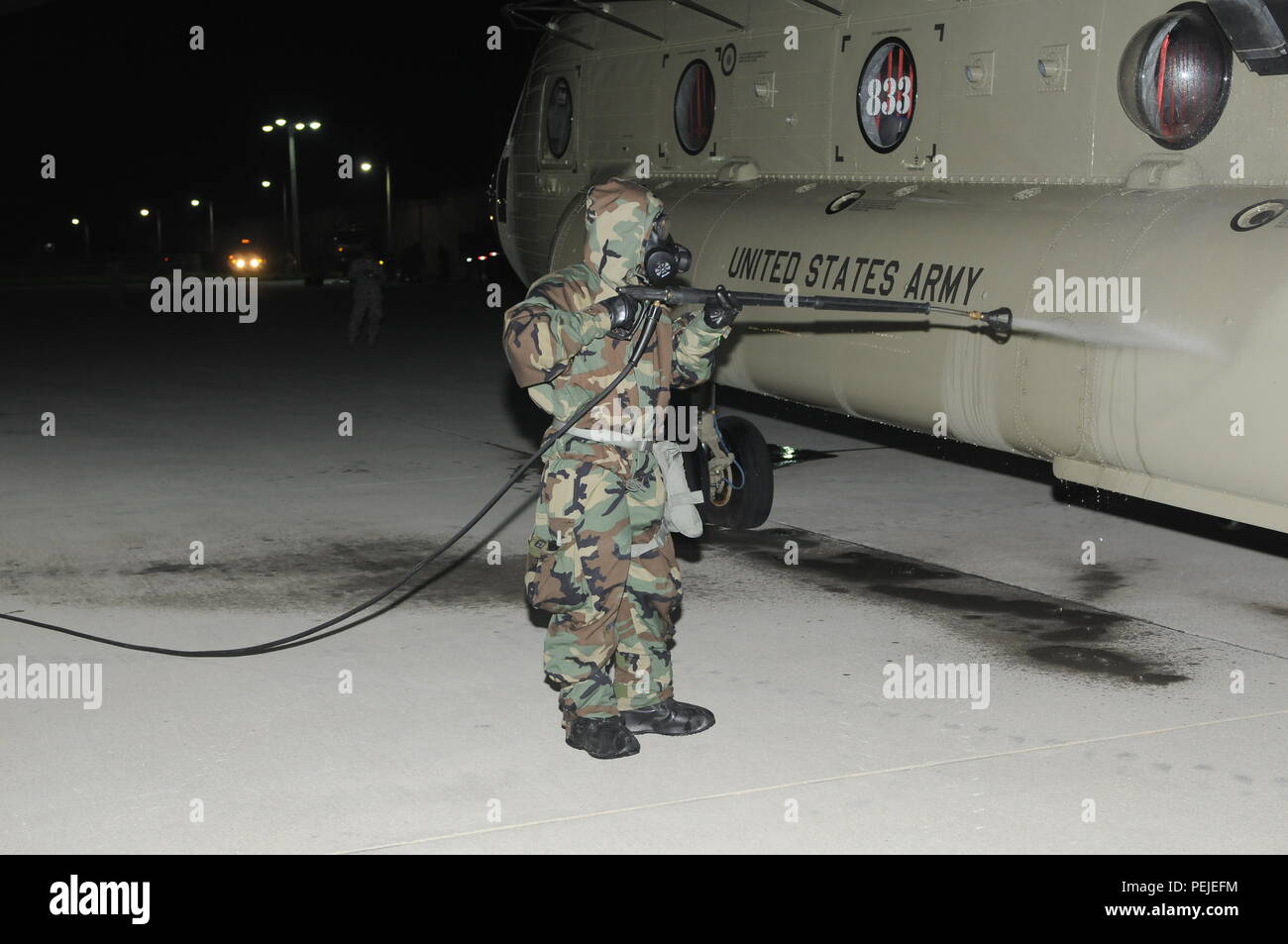 Detailed aircraft decontamination hi-res stock photography and images ...