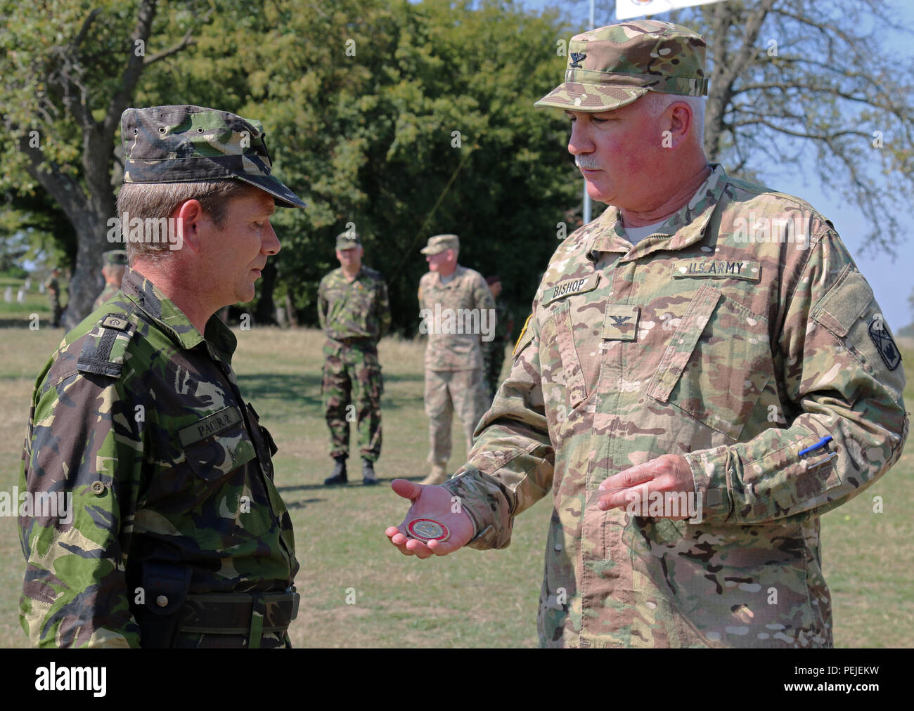 Col. James B. Bishop, brigade commander with the Tennessee National ...