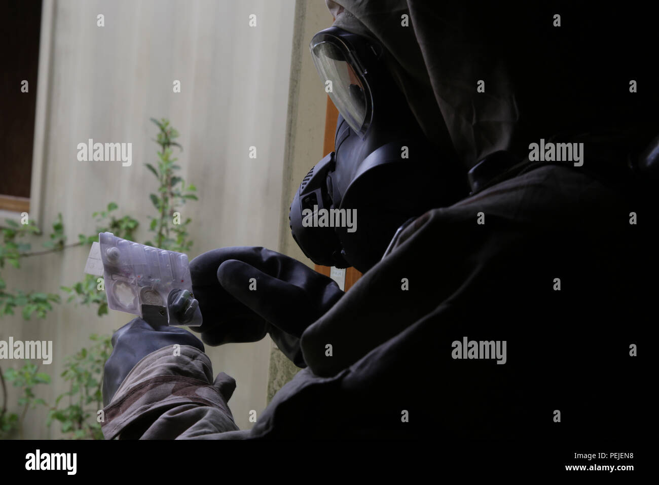 U.S. Army Spc. Dante Santiago of Chemical Reconnaissance Platoon ...