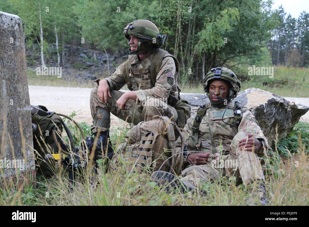British soldiers of 2nd Battalion, Parachute Regiment, 16th Air Assault ...