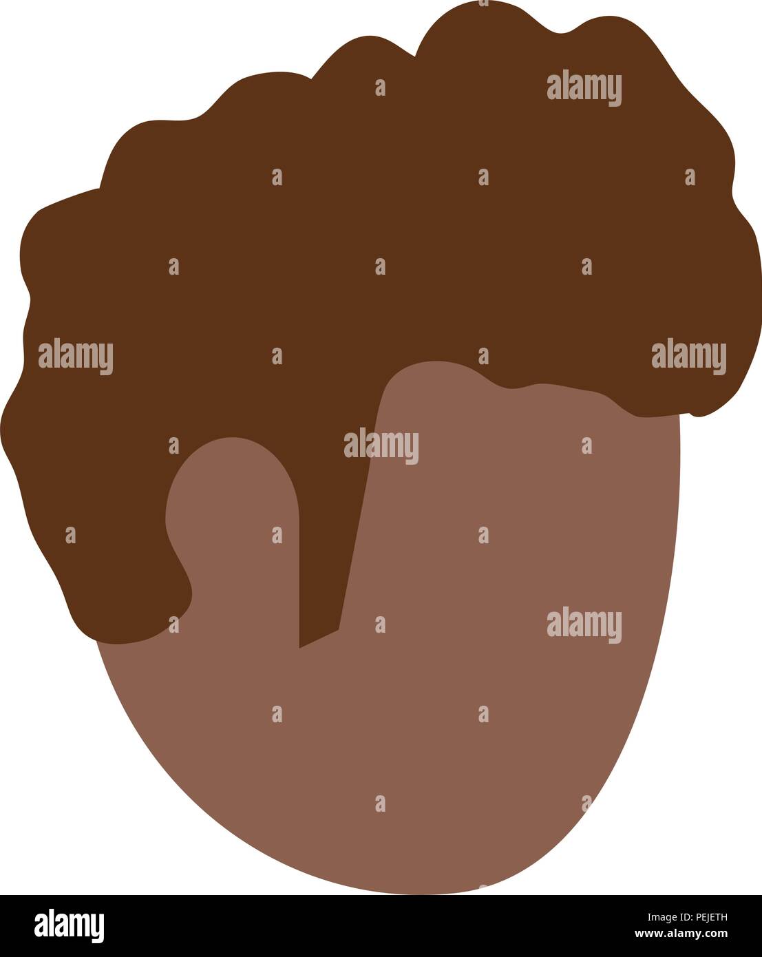 Afro man faceless head Stock Vector Image & Art - Alamy