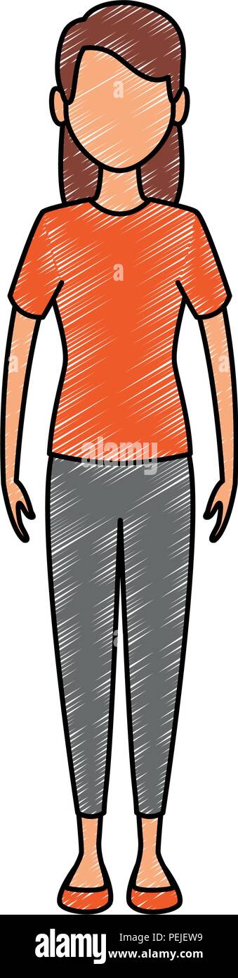 Young woman avatar scribble Stock Vector Image & Art - Alamy