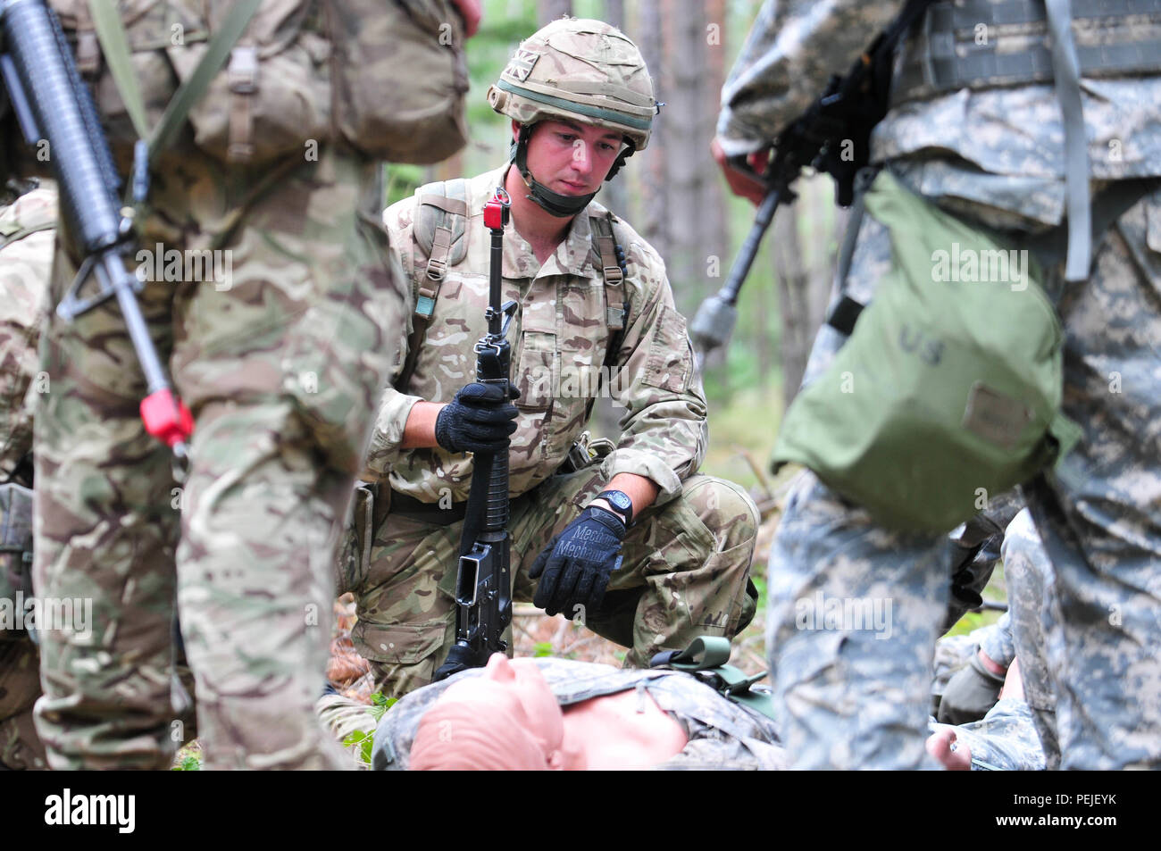 Senior aircraftman Charles Mawby of the United Kingdom’s 16 Medical ...