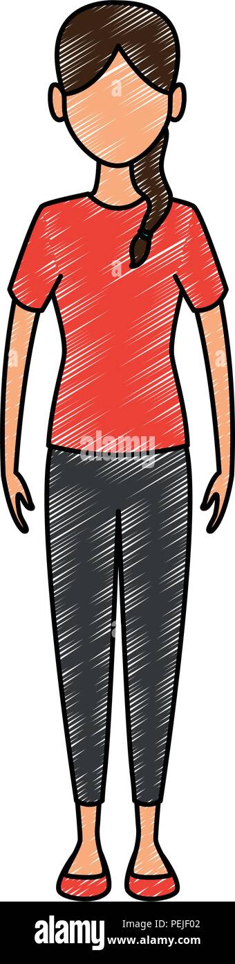 Young woman avatar scribble Stock Vector Image & Art - Alamy