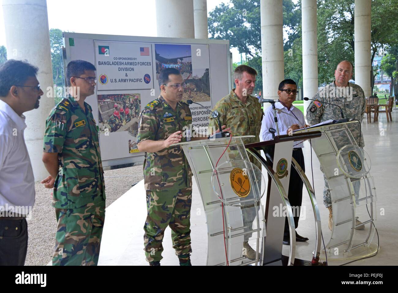 (From left to right) Brig. Gen. Azazul bar Chowdhury, Director General ...